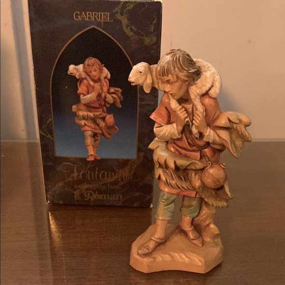 Holiday | Gabriel Shepherd Figurine With Lamb Fontanini Roman Italy ...